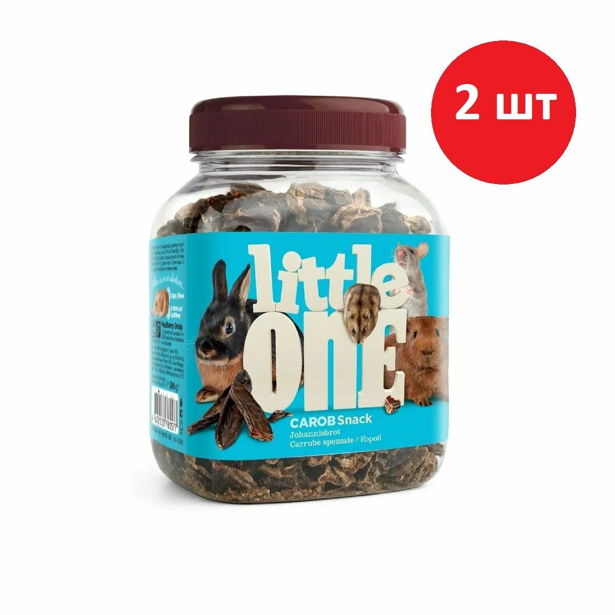 Little One Лакомство для грызунов Кароб 200г (2 штуки)