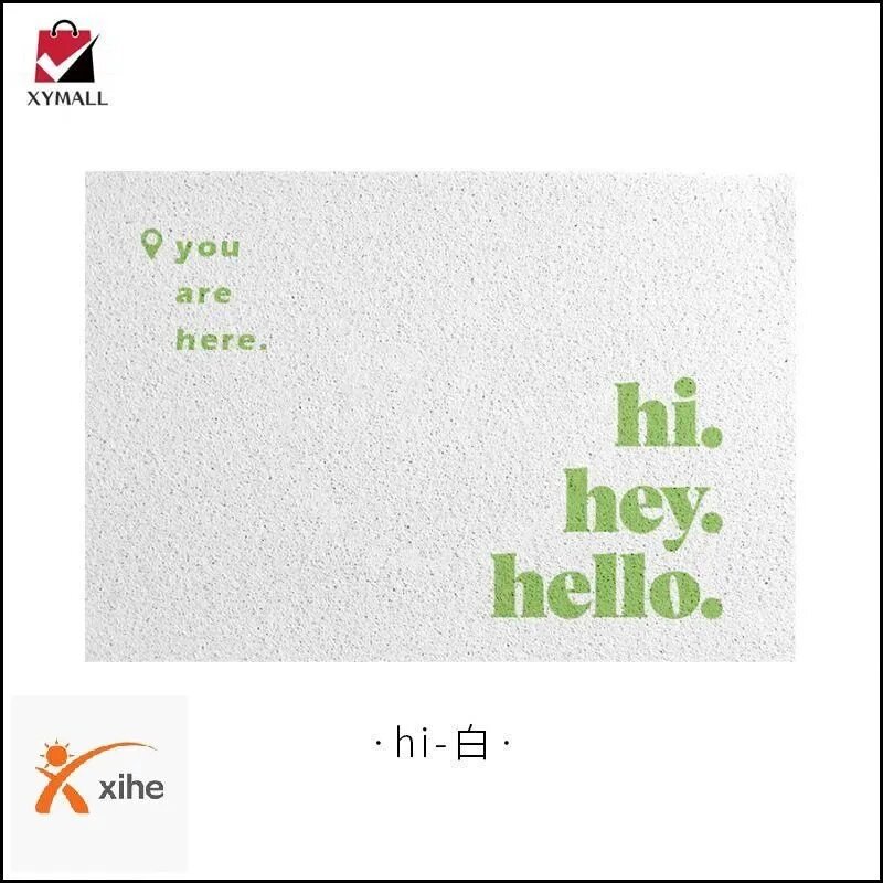 Коврик придверный 50x80 см, ПВХ, белый, персонаж, современная классика, для ванной