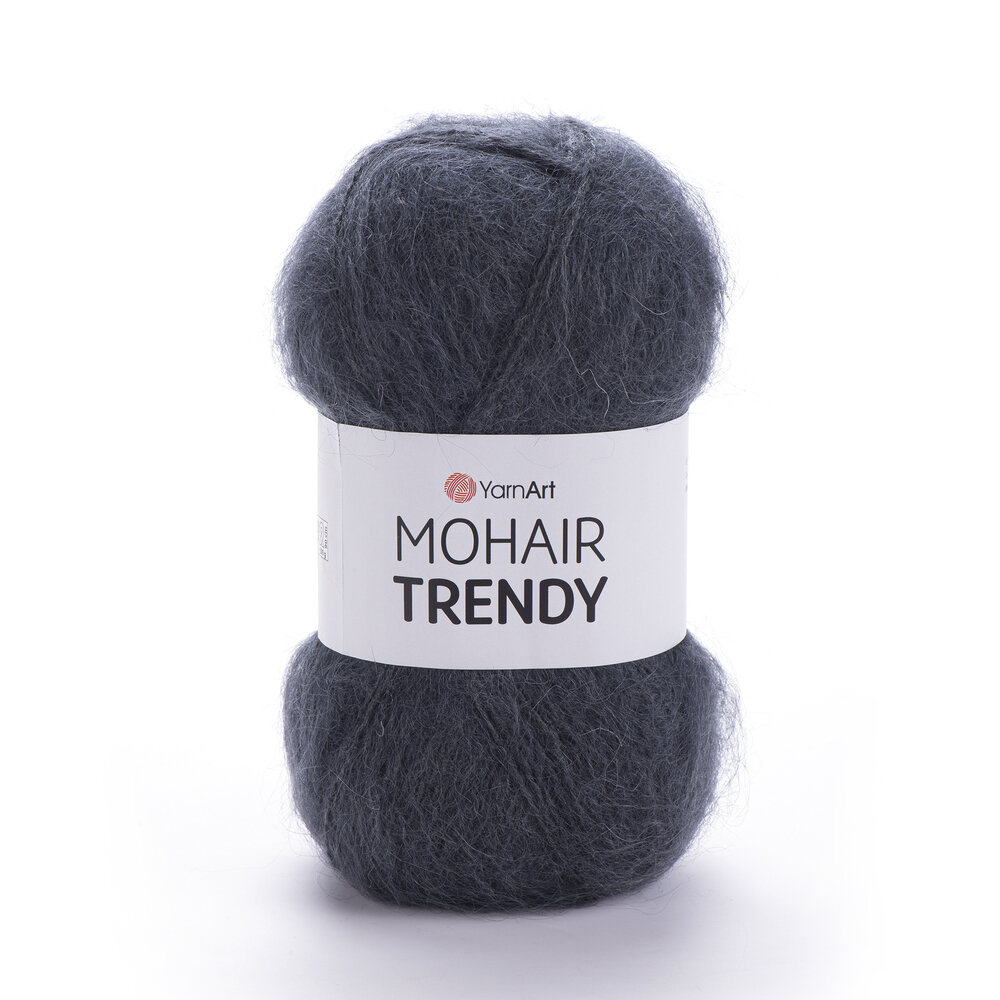 Пряжа для вязания YarnArt Mohair Trendy 118 темно-серый 100 гр/220 м 50% мохер, 50% акрил
