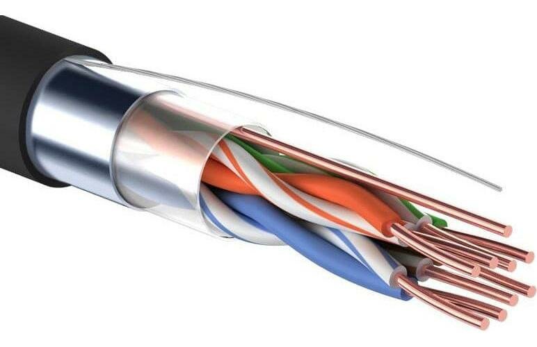 Кабель FTP CAT5e 4 пары 24AWG CCA 305m outdoor 01-0154