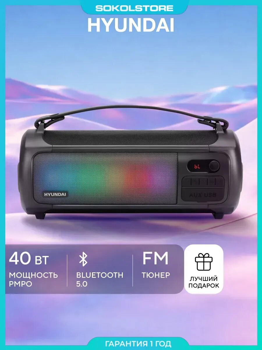 Колонка портативная H-PS1025 40Вт