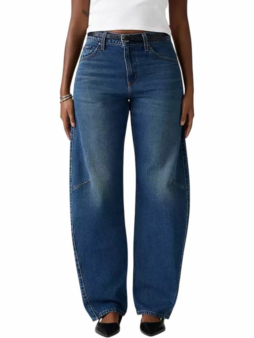 Джинсы багги Women Baggy Dad Barrel Jeans 