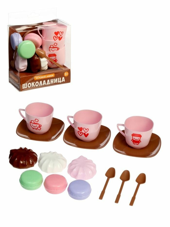 Игровой набор Лена "Шоколадница", качественный пластик, 15 предметов
