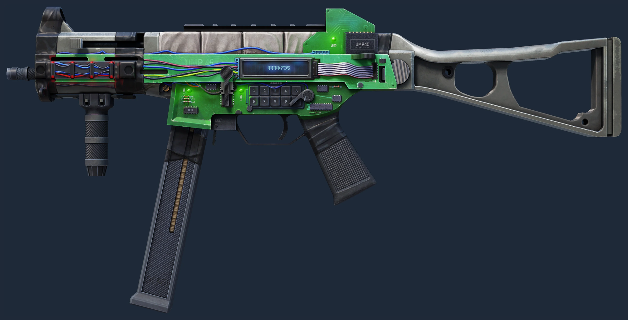 StatTrak™ UMP-45 | Взрывчатка (Немного поношенное) Скины CS2 с быстрой автовыдачей steam trade