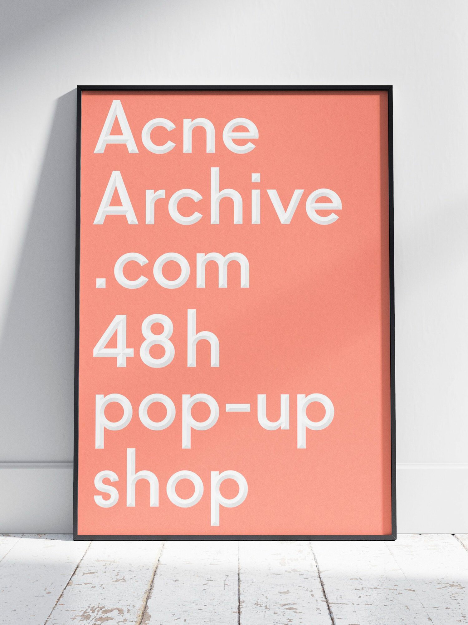 Плакат на стену для интерьера Акне Студиос (Acne Studios 4) - Постер по модели, бренду и моде формата A4 (21x30 см)