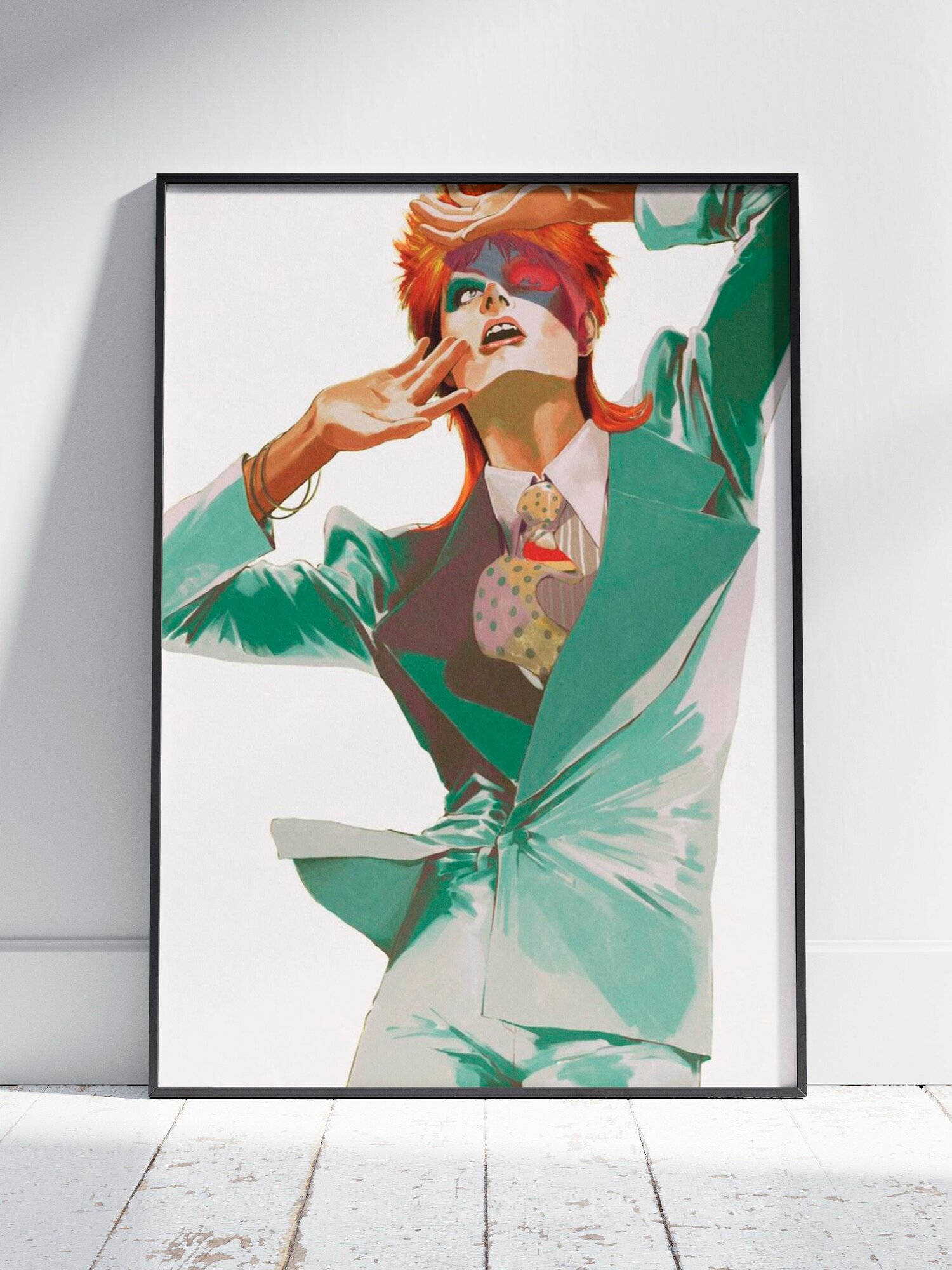 Плакат на стену для интерьера Дэвид Боуи (David Bowie 48) - Постер по актеру фильма, кино, сериала формата A4 (21x30 см)