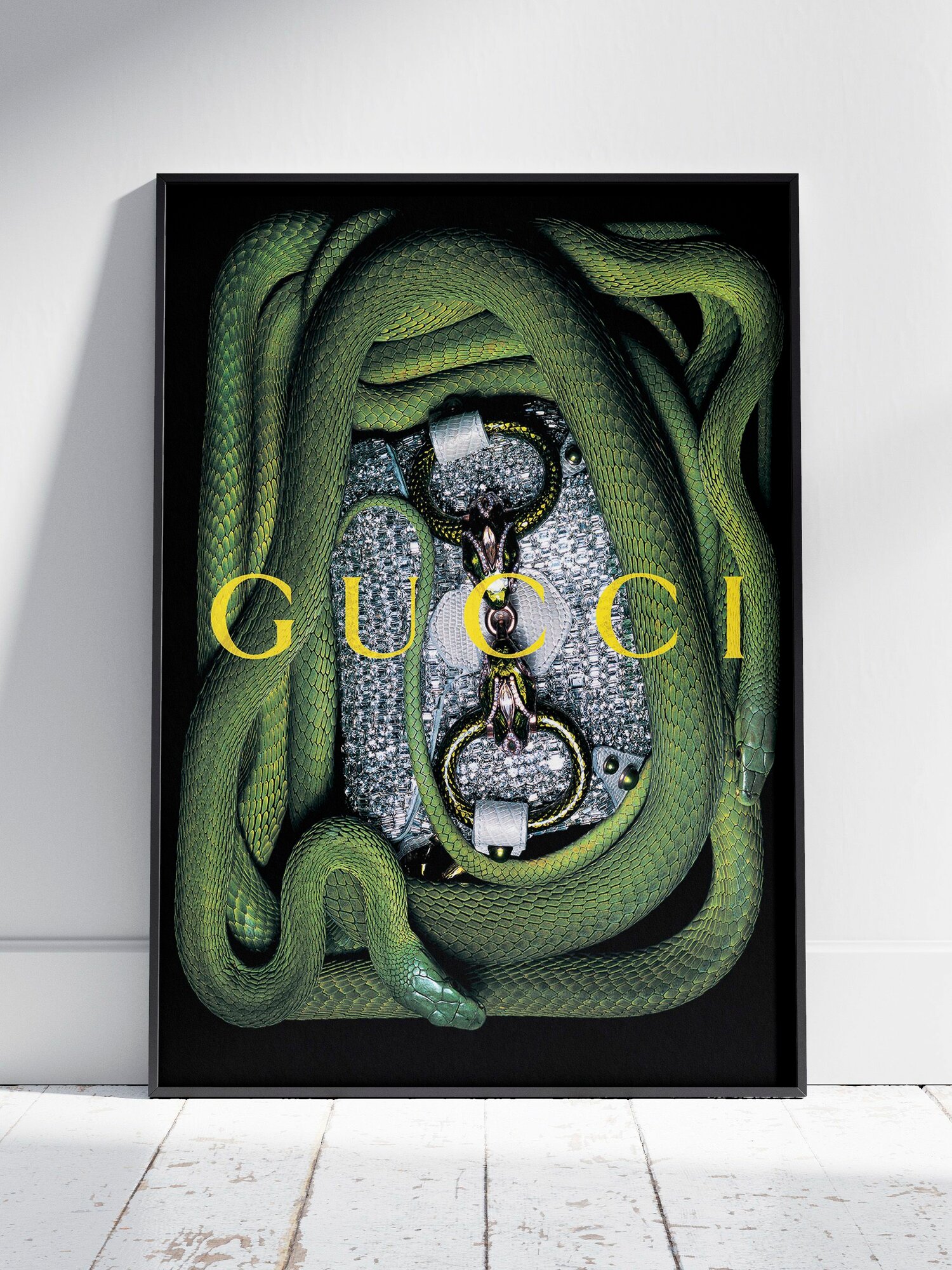 Плакат на стену для интерьера Гуччи (Gucci 20) - Постер по модели, бренду и моде формата A4 (21x30 см)