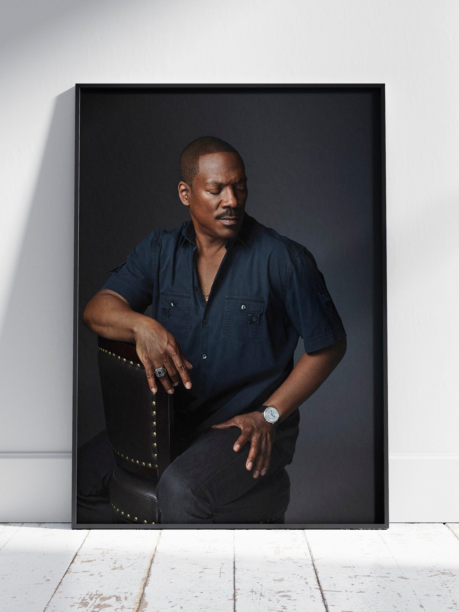 Плакат на стену для интерьера Эдди Мёрфи (Eddie Murphy 39) - Постер по актеру фильма, кино, сериала формата A4 (21x30 см)