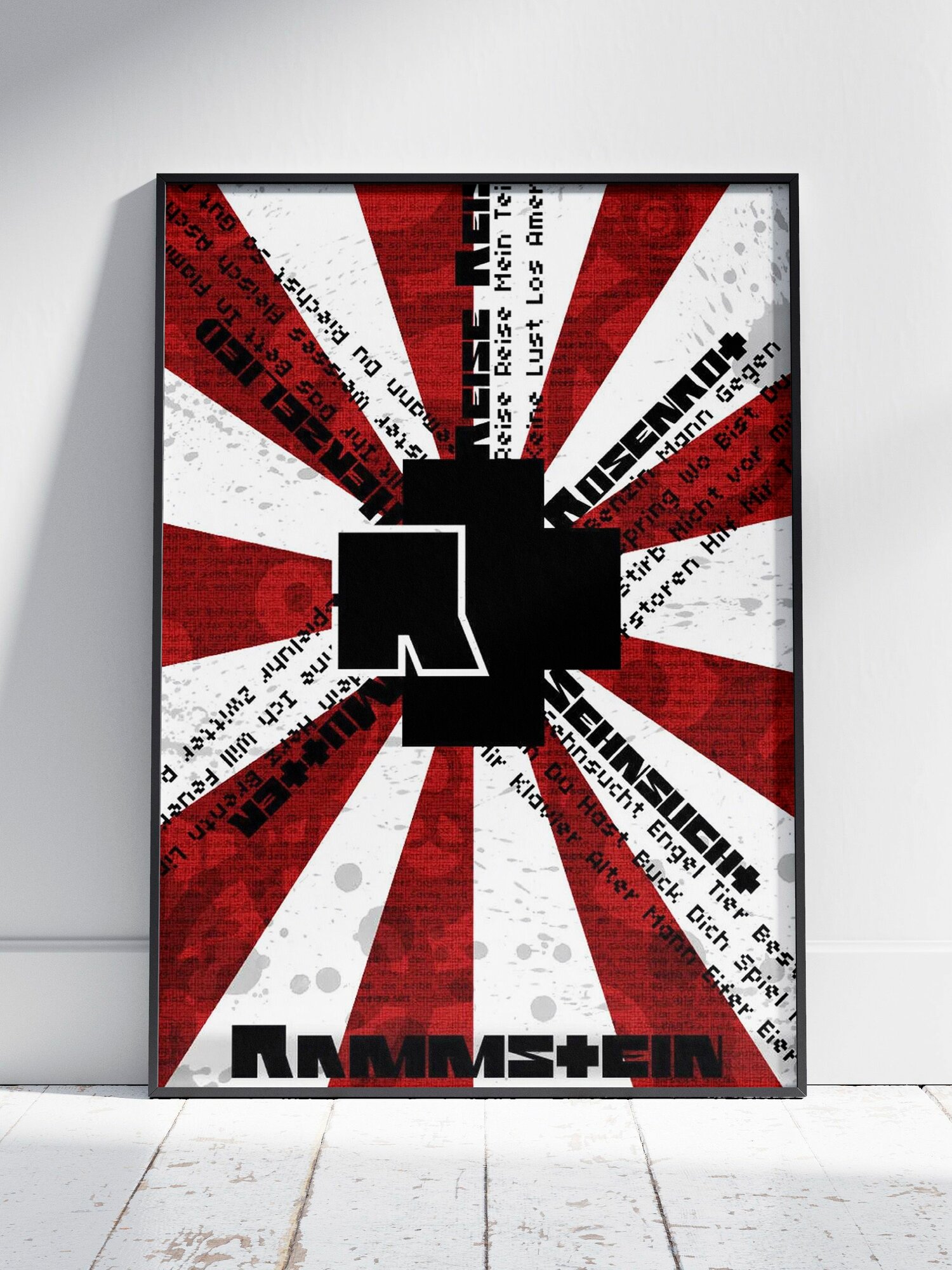 Плакат на стену для интерьера Rammstein (Рамштайн 12) - Постер по музыке и артисту формата A4 (21x30 см)