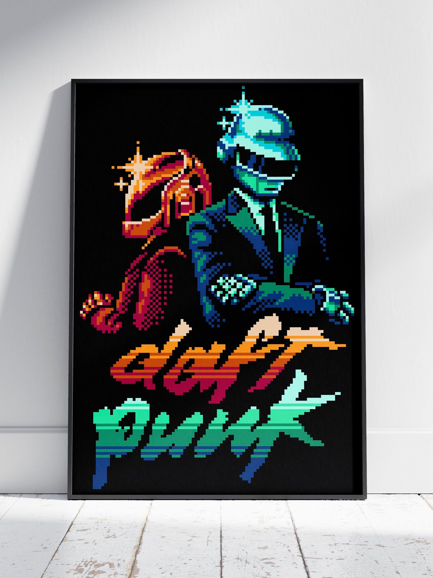 Плакат на стену для интерьера Дафт Панк (Daft Punk 3) - Постер по музыке и артисту формата A4 (21x30 см)