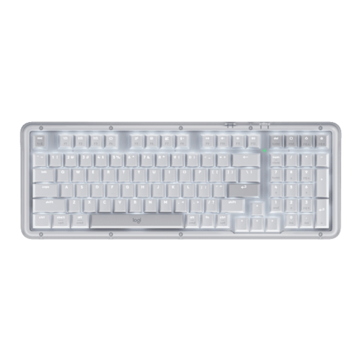 Клавиатура беспроводная Logitech Alto Keys K98M USB + Bluetooth белый