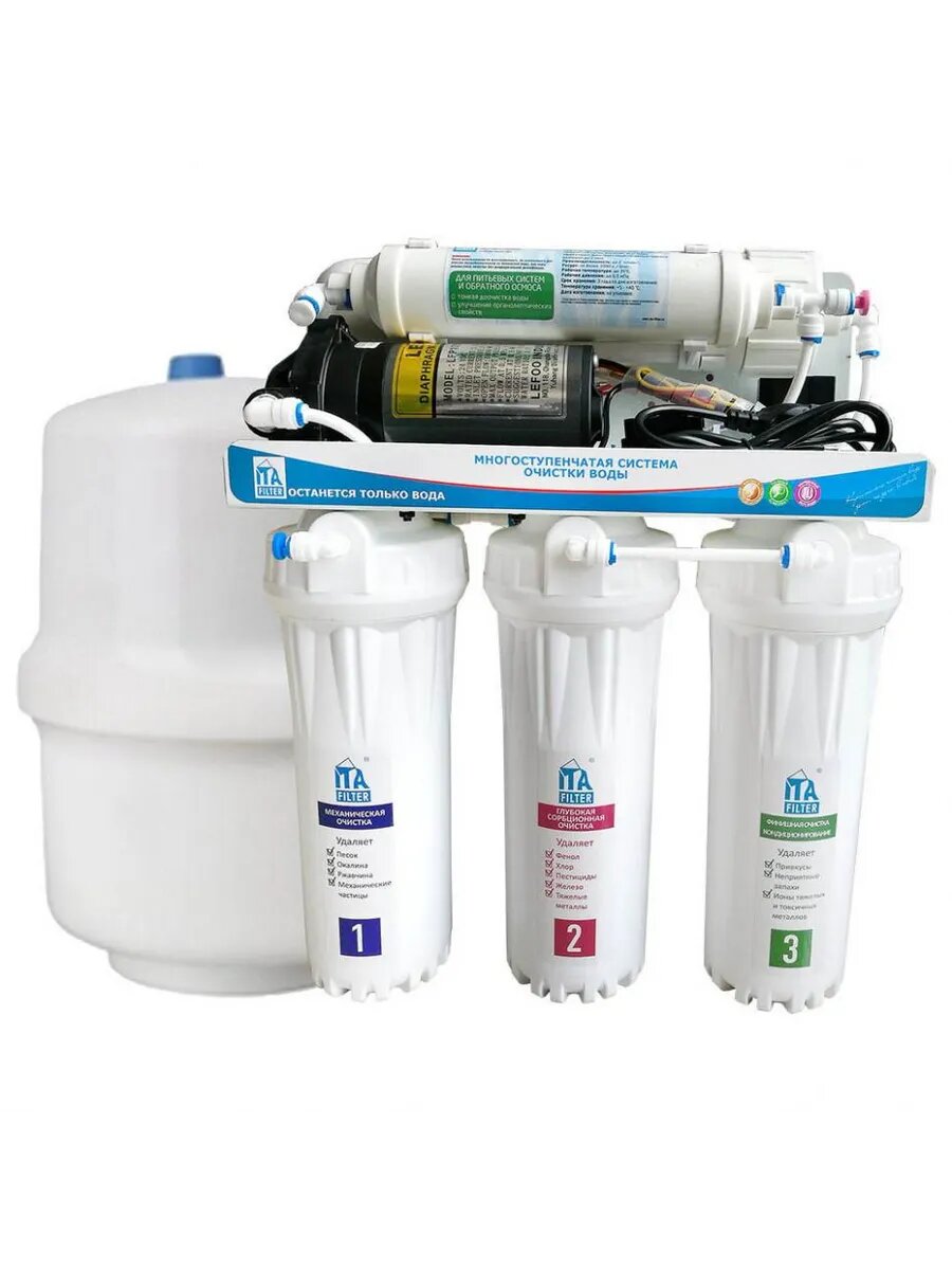 Система обратного осмоса с помпой, серия Онега