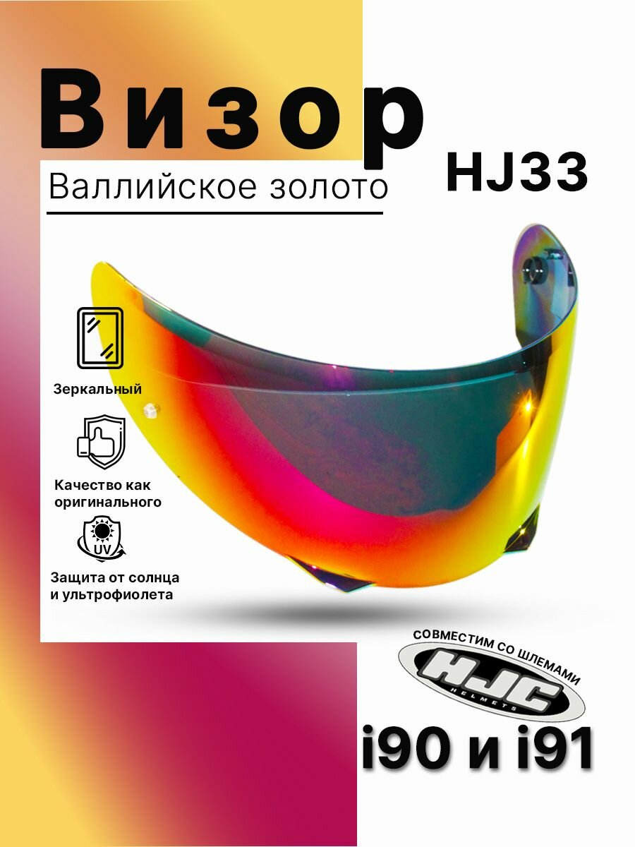 Визор HJC HJ-33 на шлем i90 , i91 . Прозрачный