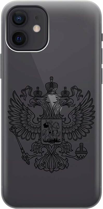 Силиконовый чехол на Apple iPhone 12 / 12 Pro / Эпл Айфон 12 / 12 Про с рисунком "Patriotic Spirit"