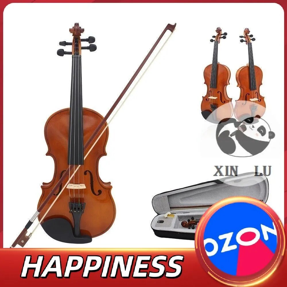 Эксклюзивная скрипка 4/4 из массива дерева для начинающих взрослых учеников и детей