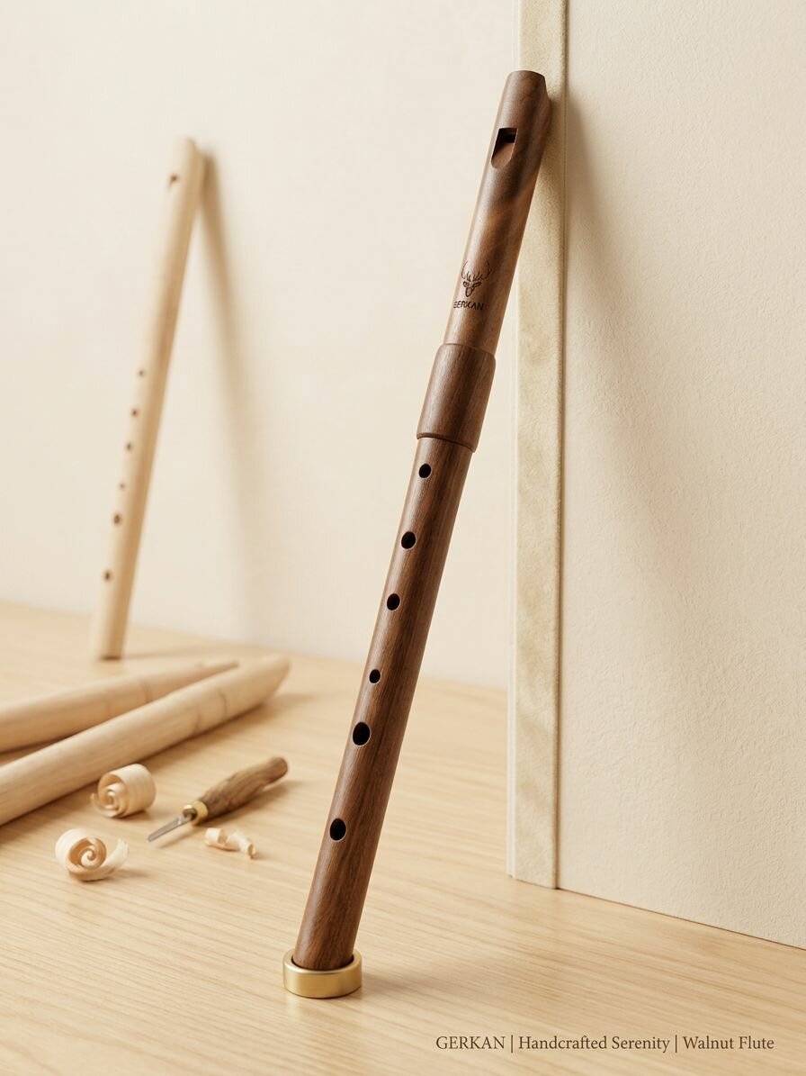 Свирель Ля (A) из Ореха, с подстройкой. "Gerkan"