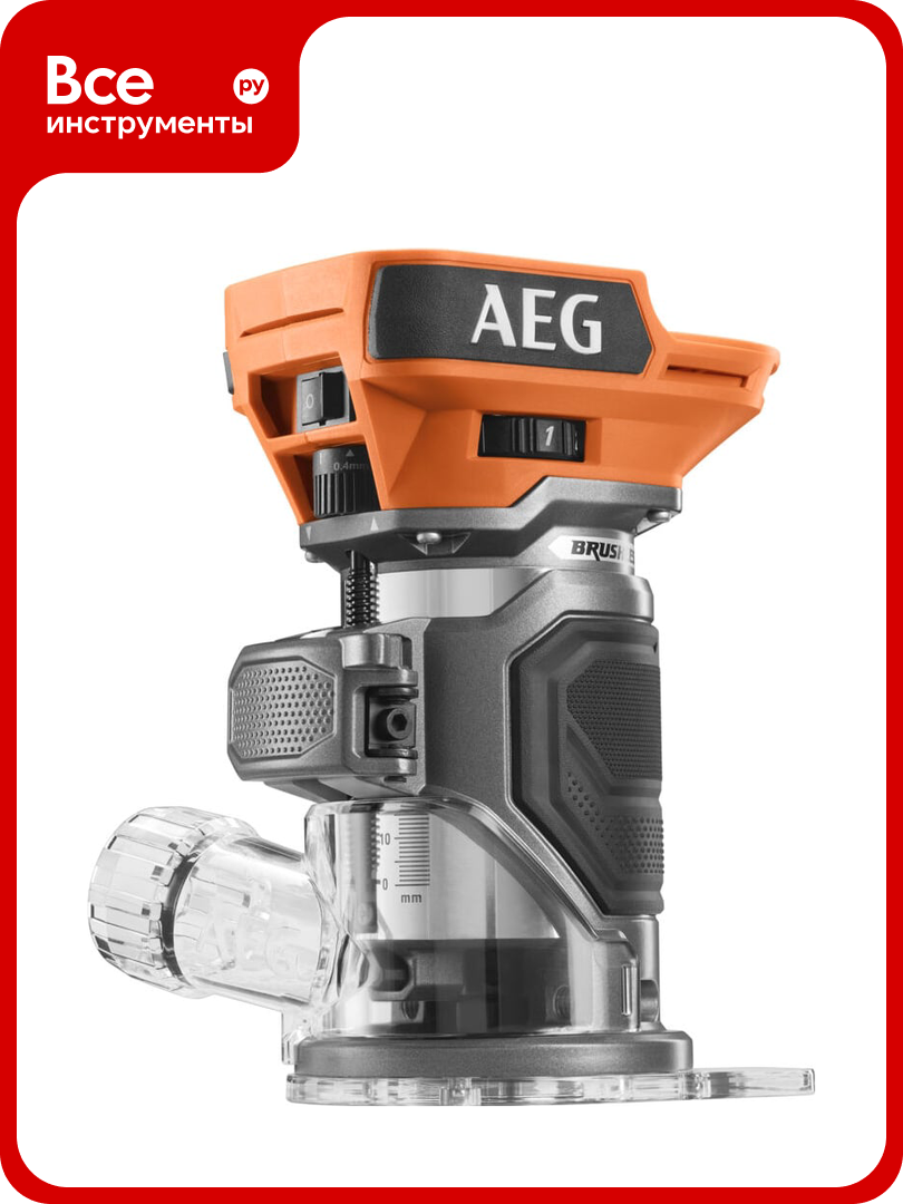 18В Кромочный фрезер BOF18BL3-0 AEG 4935493555