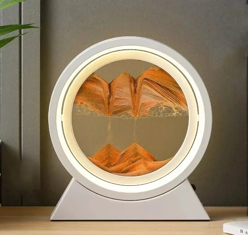 Картина из кинетического песка Sandscape, лампа-часы с песком, динамический жидкий песочные часы, движущаяся песочная живопись, текущий песок, домашняя отделка