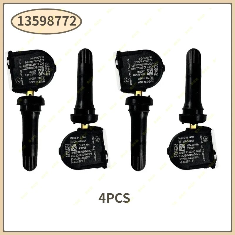 13598772 Автомобильный датчик давления в шинах, система мониторинга TPMS, датчик давления в шинах 315 МГц для Chevrolet Equinox Cruze 2018-2023 GL8