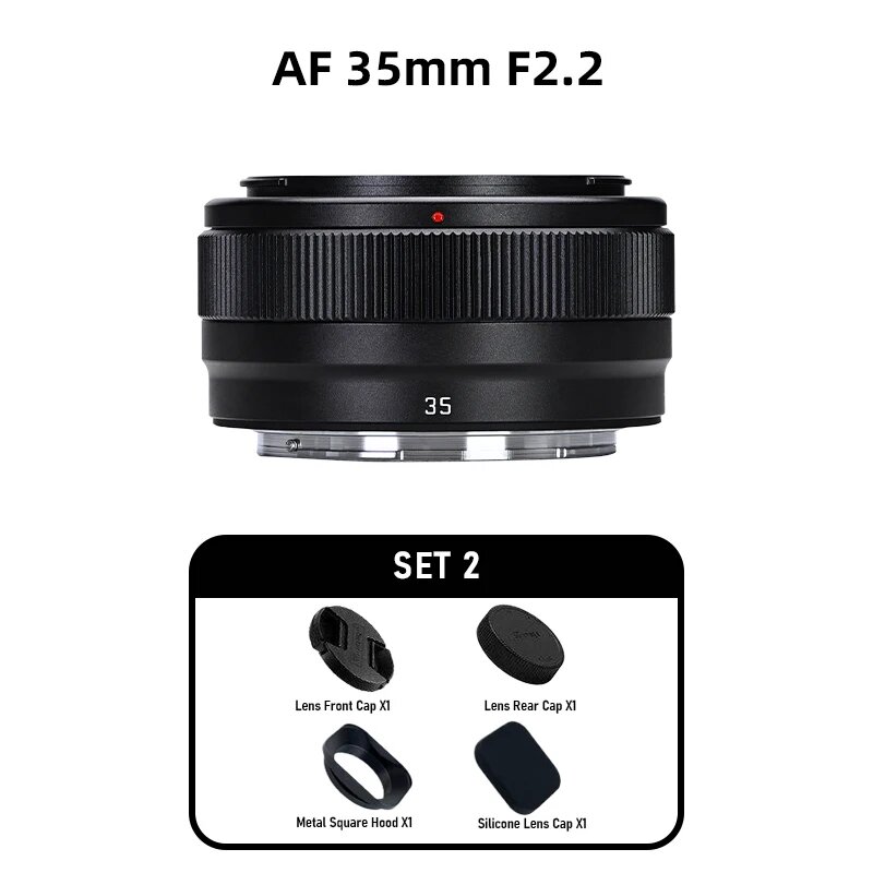 Объектив SGimage 35mm F2.2 Full Frame, Square Hood BLK