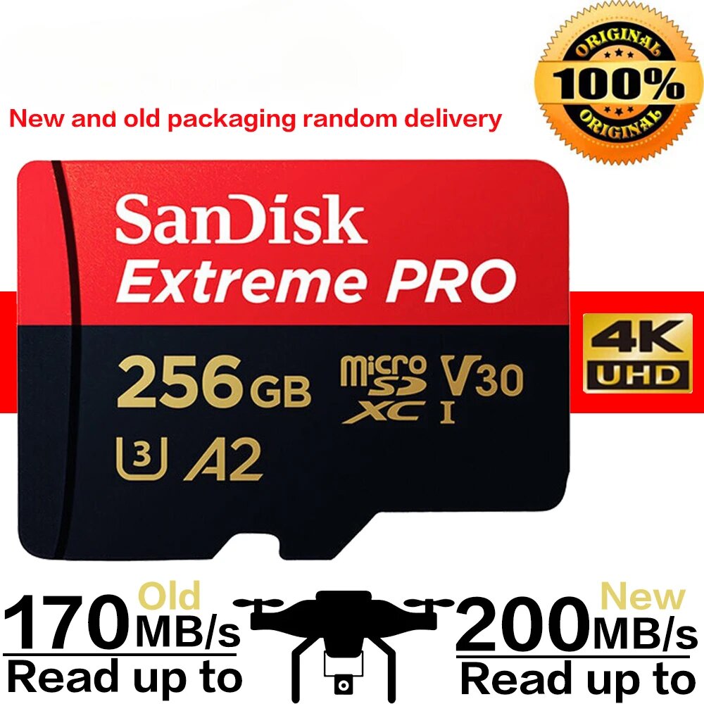 SanDisk Extreme Pro 256GB microSDXC UHS-I V30 A2
