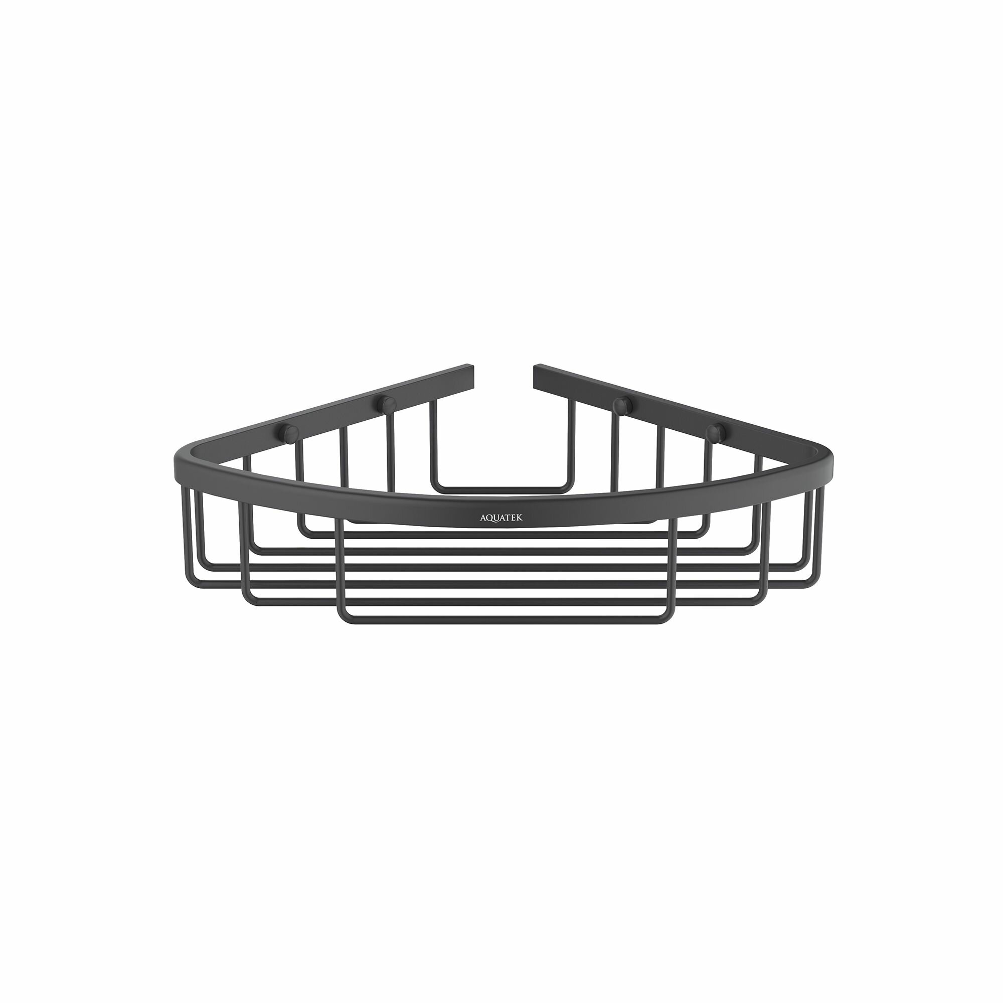 Угловая полка AQUATEK, матовый черный AQ4906MB