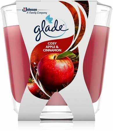 Свеча Glade Cosy Apple&Cinnamon, яблоко-корица, 70 г