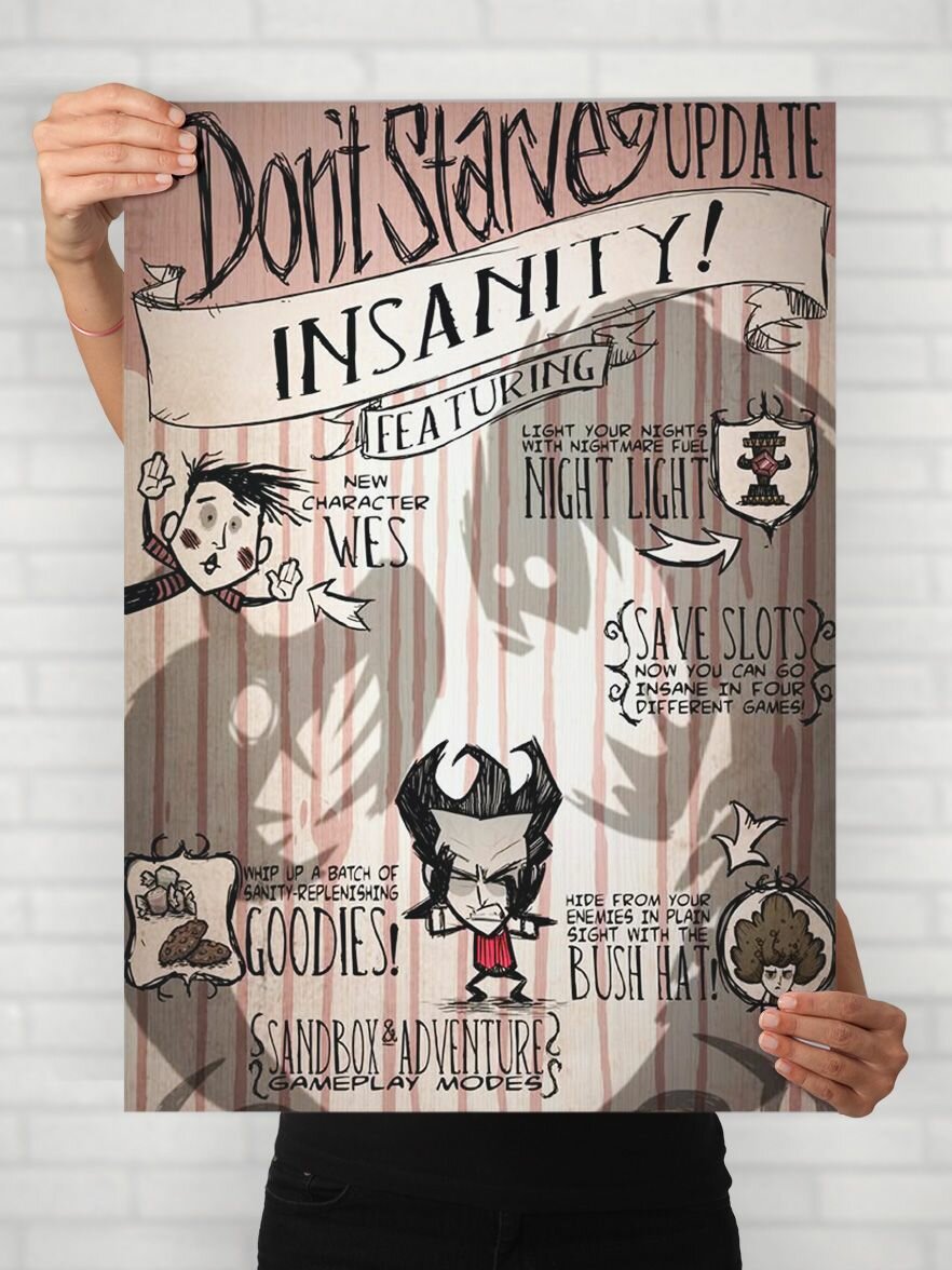 Плакат на стену для интерьера Донт Старв (Dont Starve 24) - Постер по игре формата A1 (61x84 см)