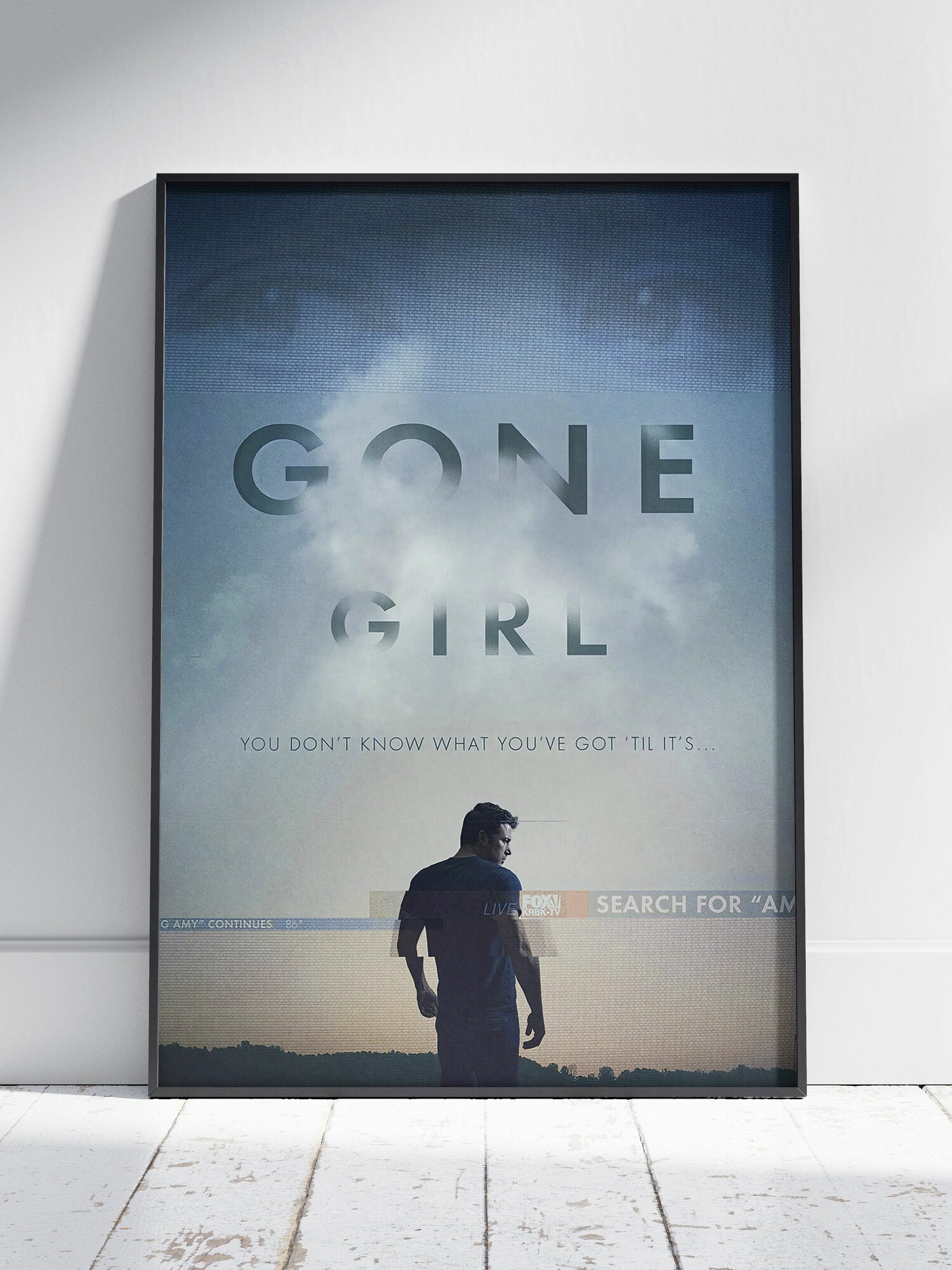 Плакат на стену для интерьера Исчезнувшая (Gone Girl - Ник Данн 3) - Постер по фильму кино формата А4 (21x30 см)