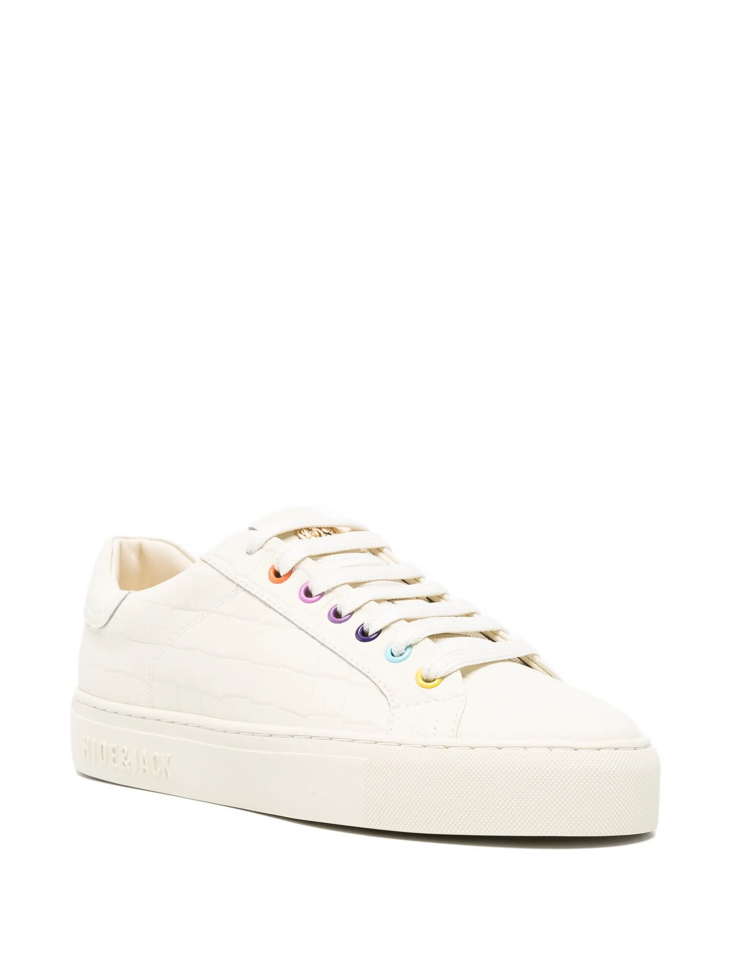Кроссовки HIDE & JACK Crocodile-embossed sneakers, размер 36, разноцветный — фото 1