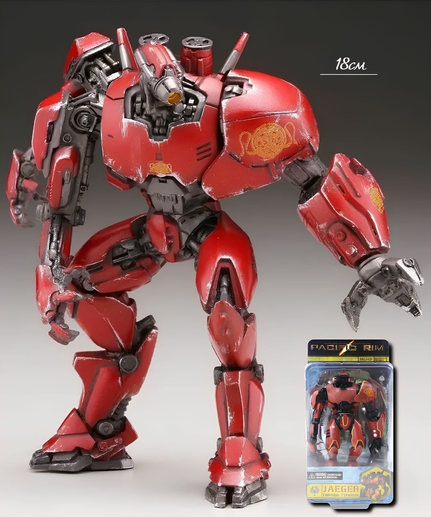 Фигурка Тихоокеанский рубеж егерь Храбрый Горизонт модель jaeger Crimson
