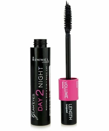 Тушь для ресниц Rimmel Glam Eyes Day 2 Night, оттенок 001 black, 9.5 мл