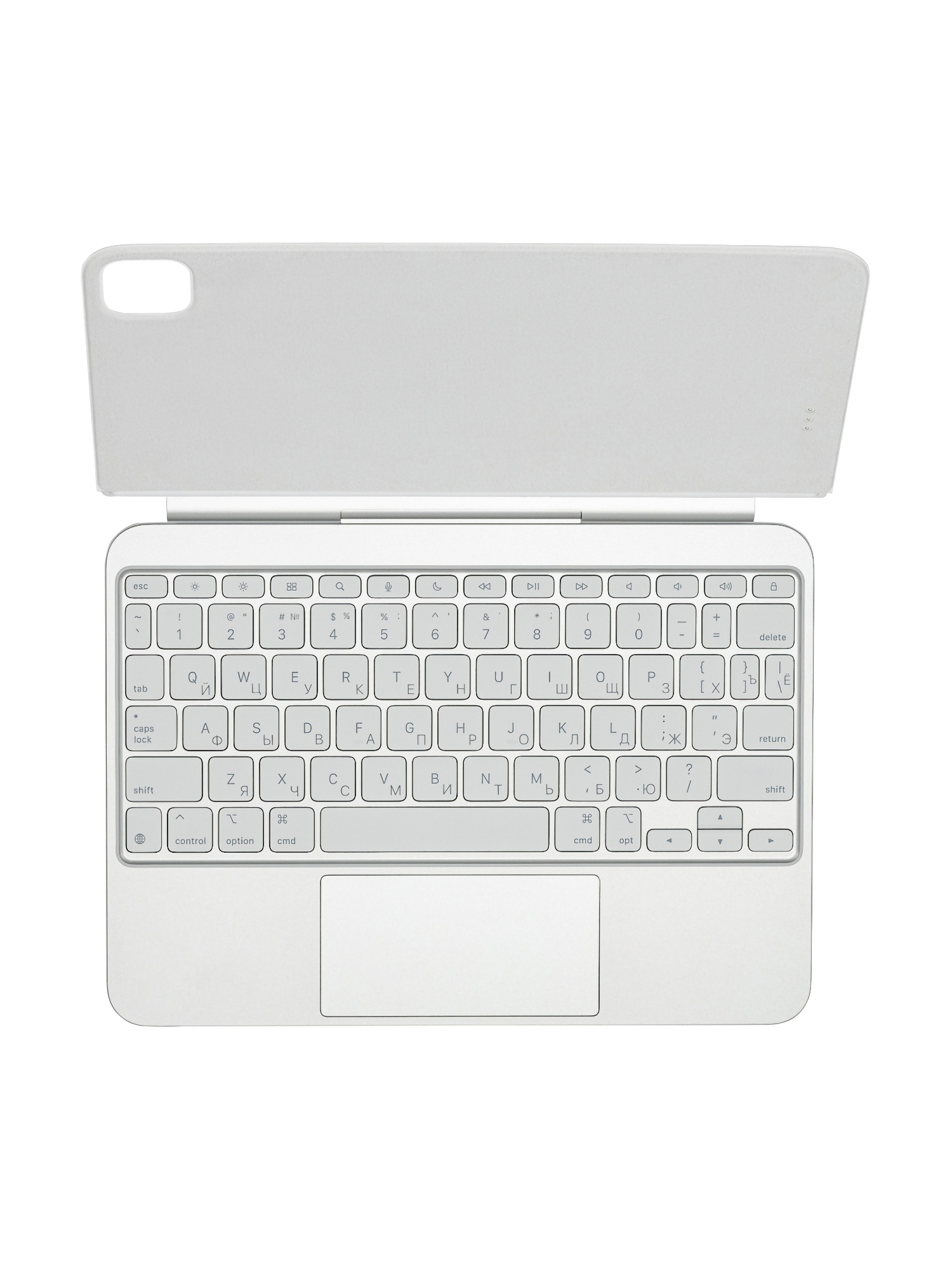 Чехол Apple Magic Keyboard Pro 11(2024) White ( RU клавиатура)