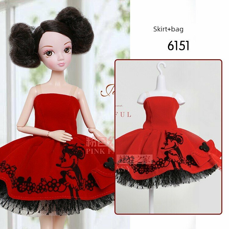 Одежда для куклы Little Jenny Momoko Ke'er 30cm (6-дюймовая): повседневная спортивная одежда, модное платье, наряды для