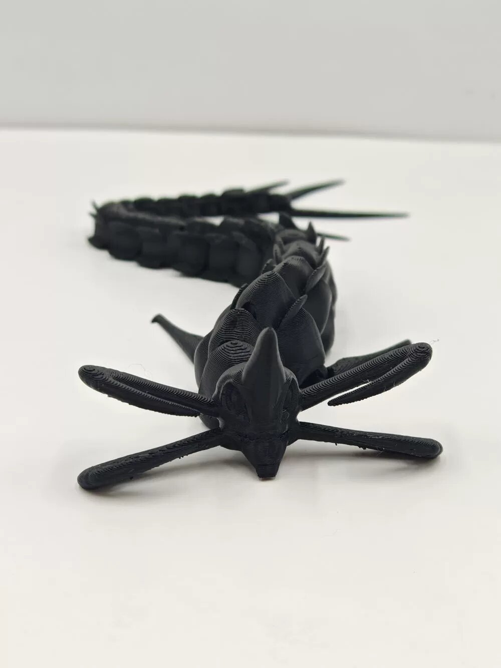 Смерть Левиафан черный 3D-печатная модель морского монстра 33 см