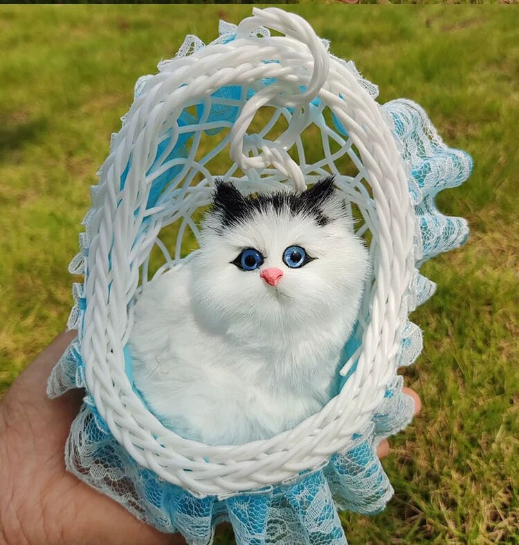Реалистичная плюшевая игрушка-кошка, кукла-симулятор котенка, детская игрушка, подарок на день рождения Может