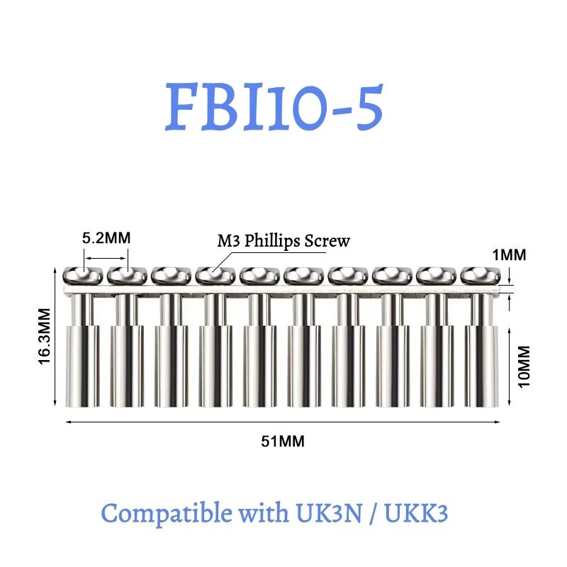 Клеммные блоки UK2.5B/3N/UK5N/35N/10/6N/UKK5 FBI10-6/5/8/15/12/14