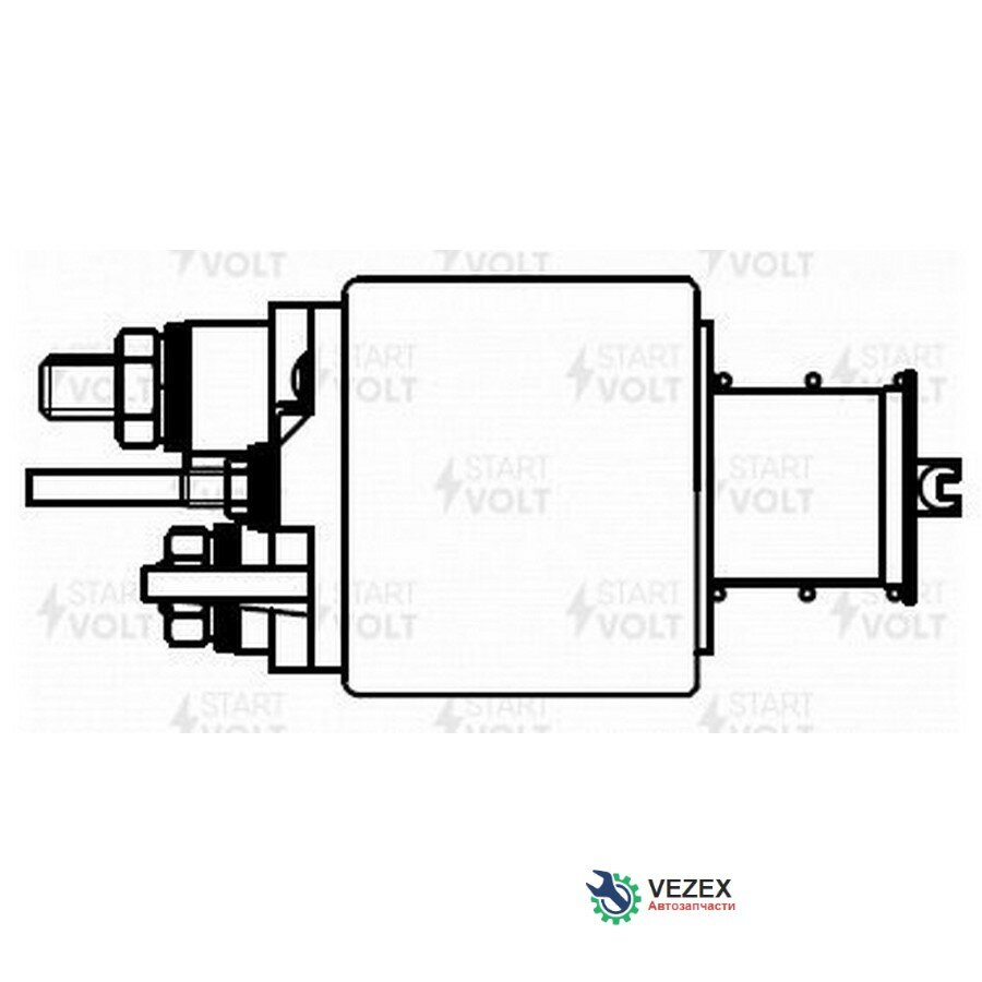 STARTVOLT VSR 0919 Реле втягивающее стартера для а/м Renault Duster (10-) 1.5dCi (тип Valeo) (VSR 0919)