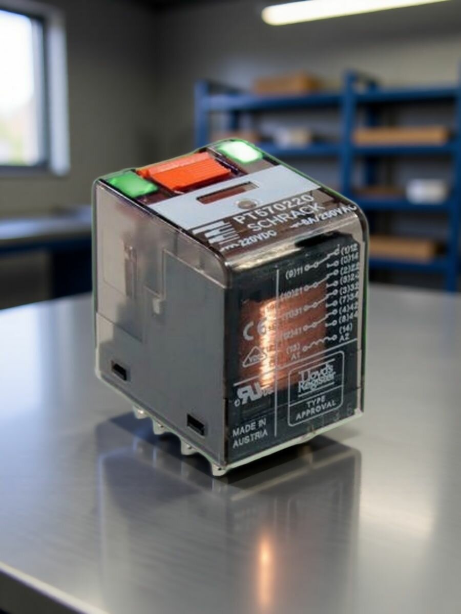 Промежуточное реле Schrack Technik PT, 4 переключающих контакта, 6А, 24VDC