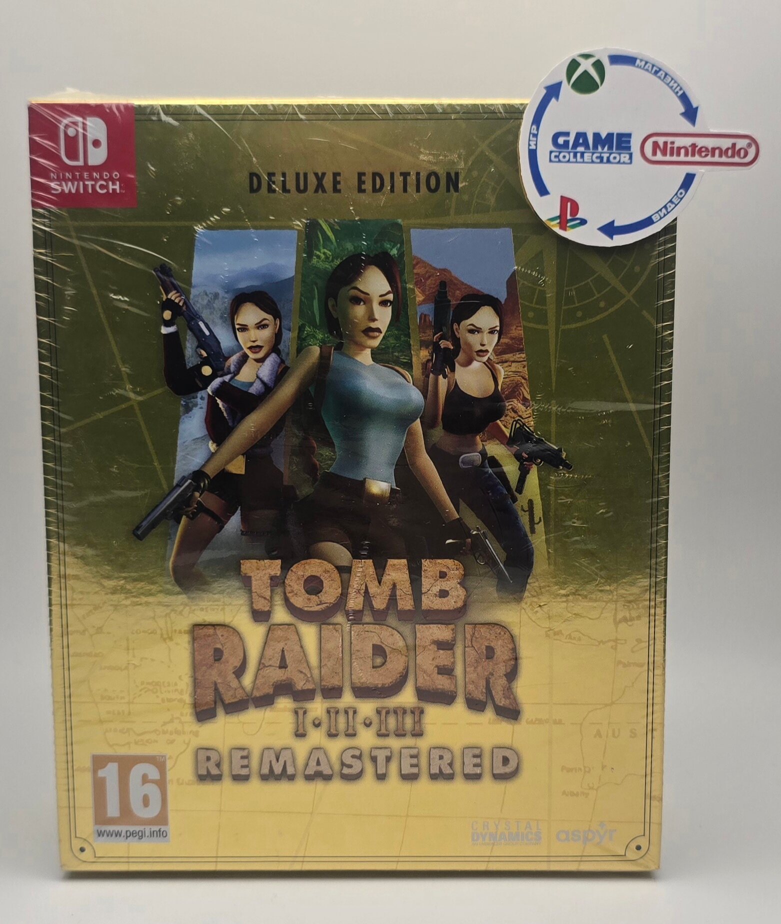 Игра Tomb Raider I-III Remastered - Deluxe Edition для Nintendo Switch Полностью на русском