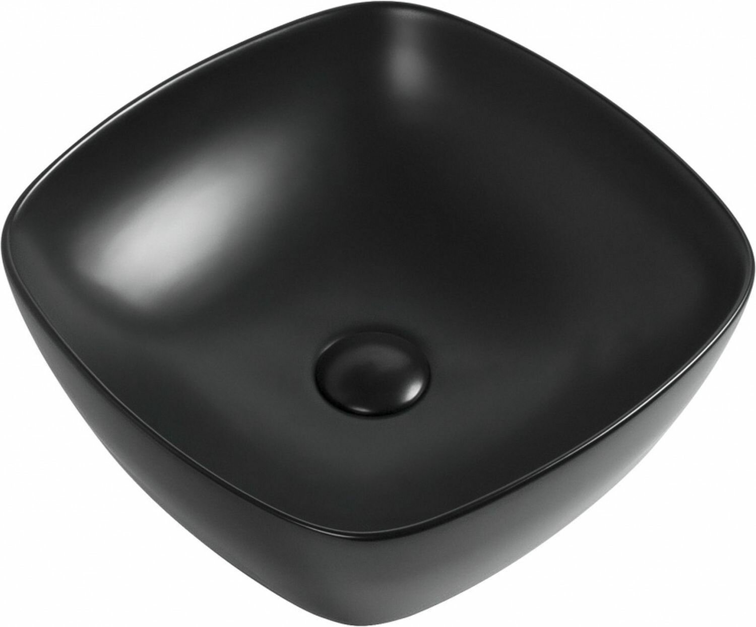 Раковина накладная Aquanet Trend-1-MB 40 черный матовый