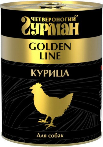 Консервы Золотая линия для собак Курица натуральная в желе (цена за упаковку) 100г х 24шт