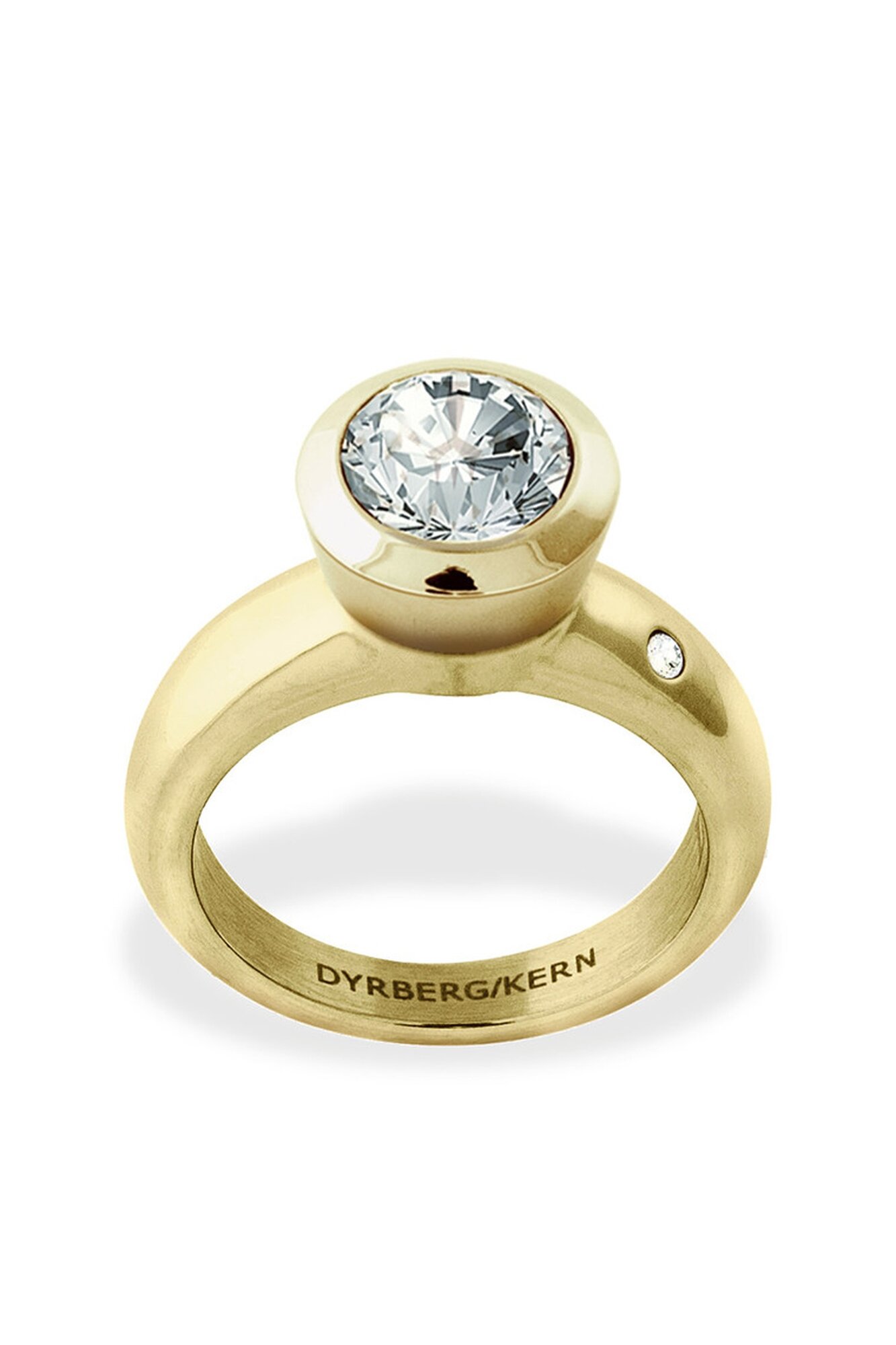 Топпинг на кольцо DYRBERG/KERN, Swarovski Zirconia, ширина 1.2 мм, белый — фото 1