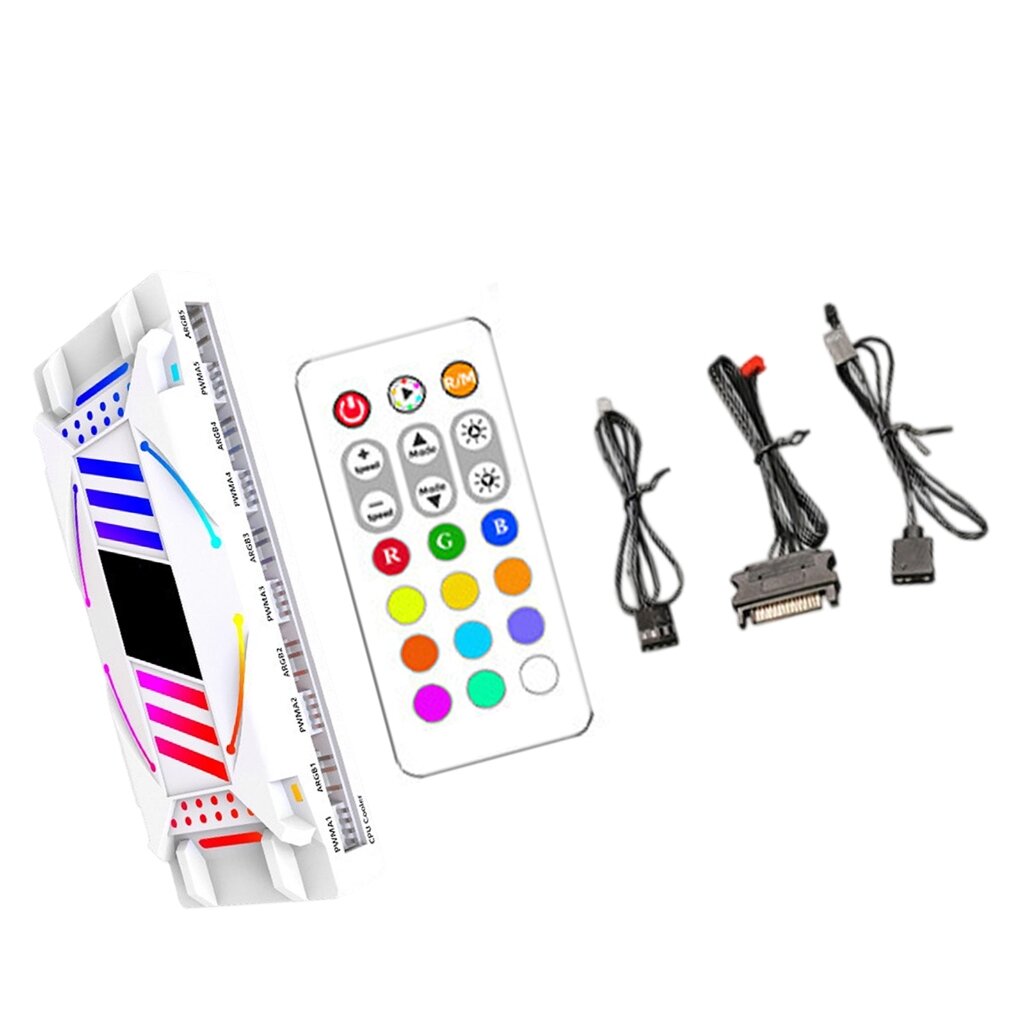 ARGB Width Manager Для ПК Строит 12 5V3PIN Абажур 10 4PIN Вентилятор Поддерживает Радио Дистанционную музыку Теплую Координатную Структуру освещения