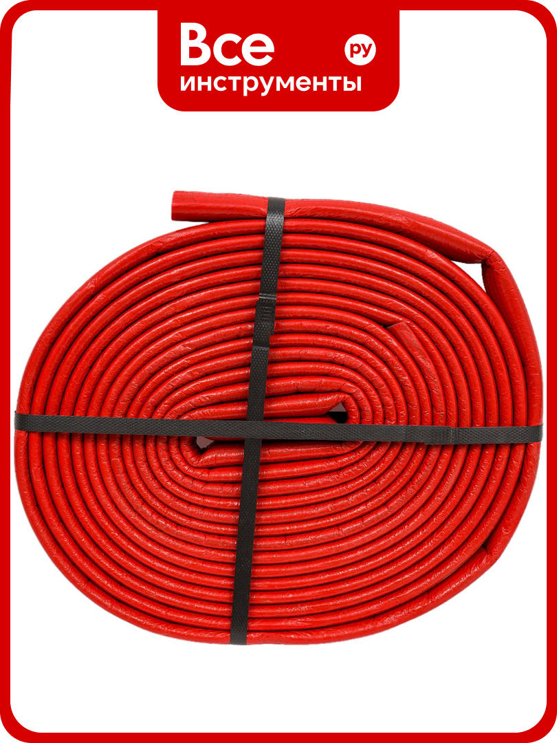 Теплоизоляция для труб K-FLEX PE COMPACT в красной оболочке 28/4 бухта 10м R040282103PECR
