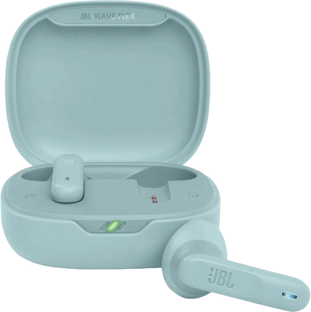 Наушники JBL Wave Flex, Bluetooth, вкладыши, мятный (jblwflexmit), Время работы, до: 8 ч