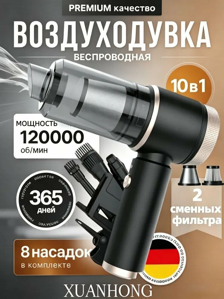 Пылесос для автомобиля, воздуходувка аккумуляторная, автомобильный пылесос мощный