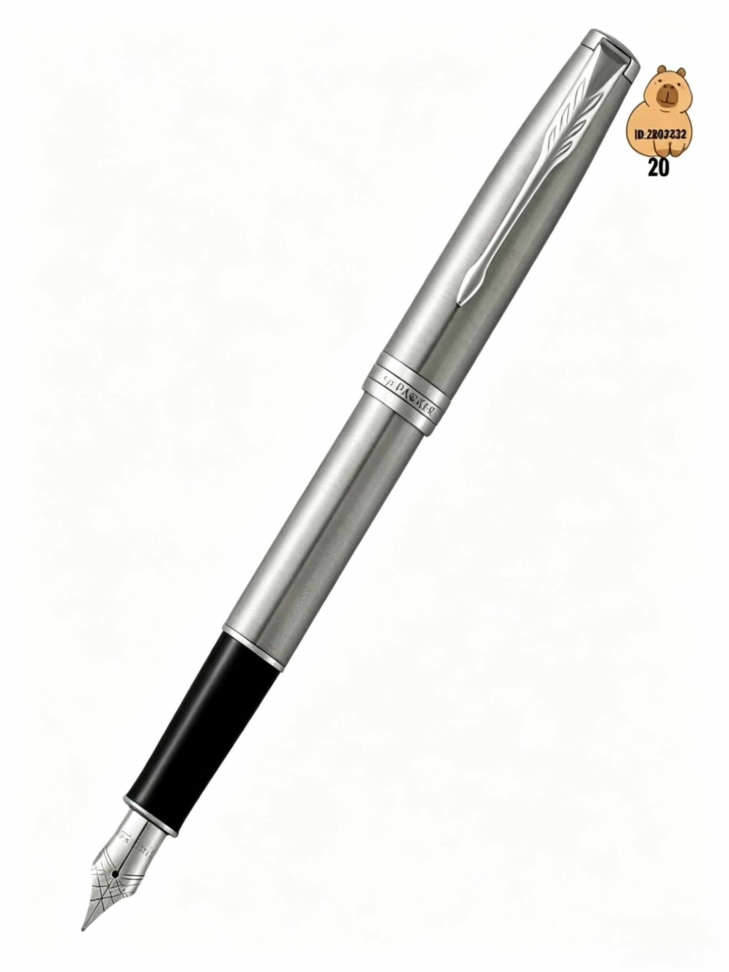 Parker Ручка Перьевая, толщина линии: 0.5 мм, цвет: Черный, 1 шт.