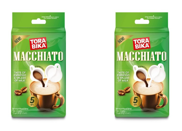 Кофейный напиток Torabika 3 в 1 Macchiato, 5 шт по 24 г, 2 шт