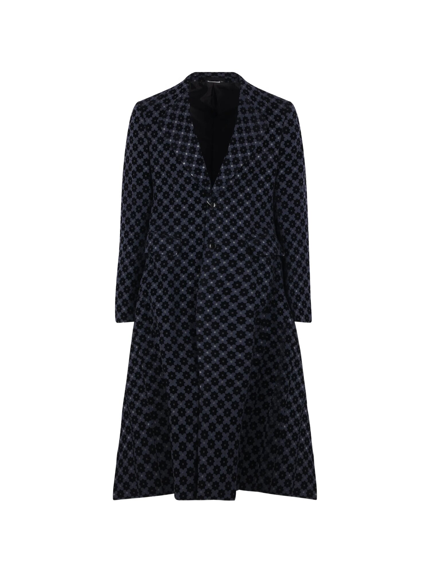 Пальто Geometric-pattern single-breasted coat